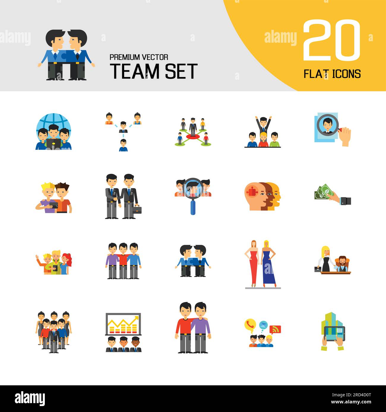 Team Icon Set Stock Vector Image & Art - Alamy