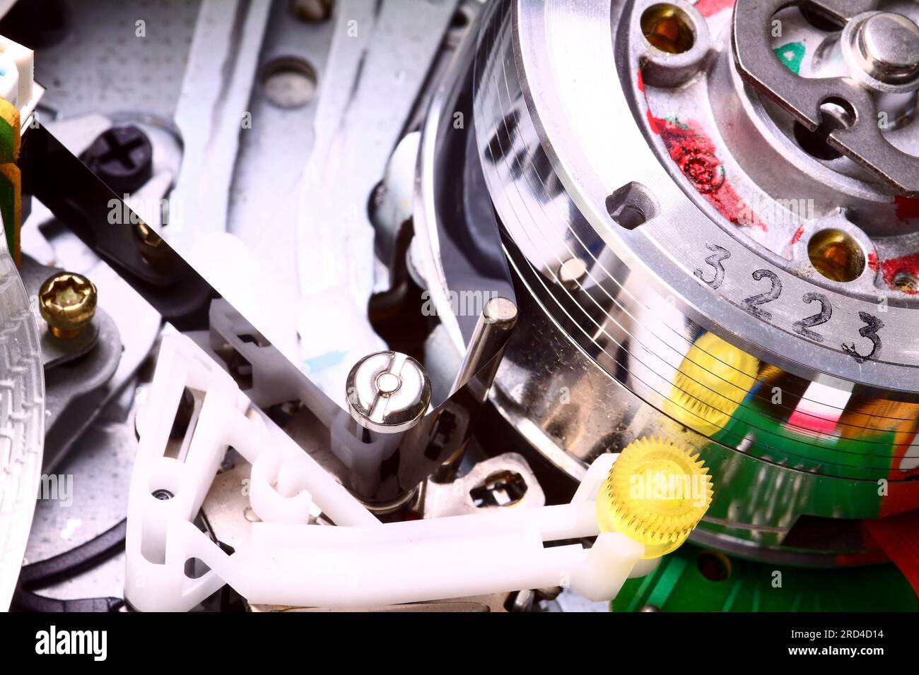 VHS recorder video heads and transport mechanism Stock Photo - Alamy