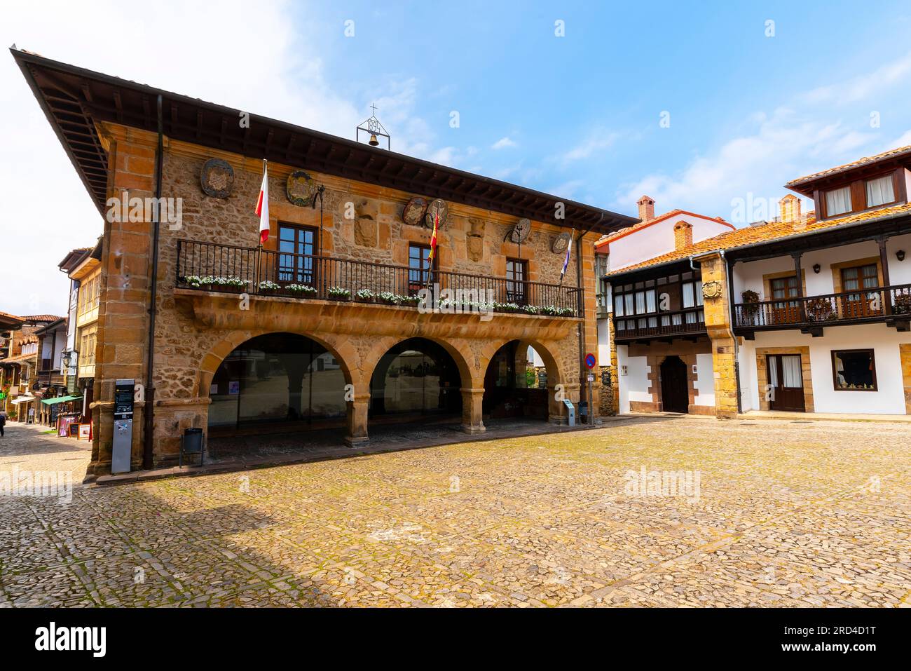 The Old Town Hall of Comillas, Cantabria region of Spain. This ...