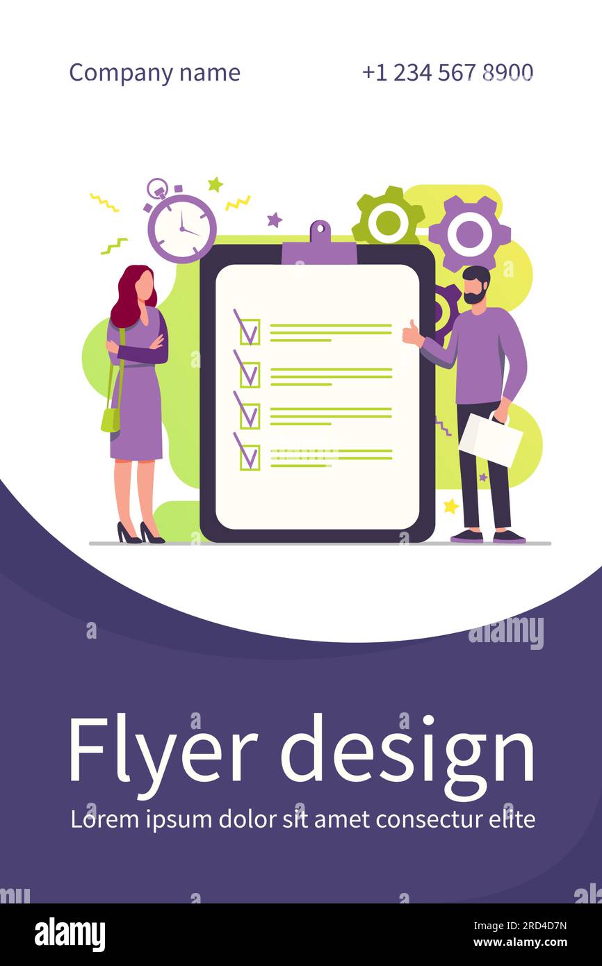 Managers with task list Stock Vector Image & Art - Alamy