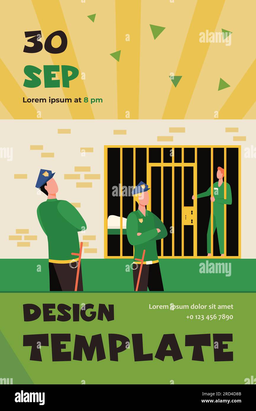 Cartoon prisoner in prison uniform hi-res stock photography and images ...