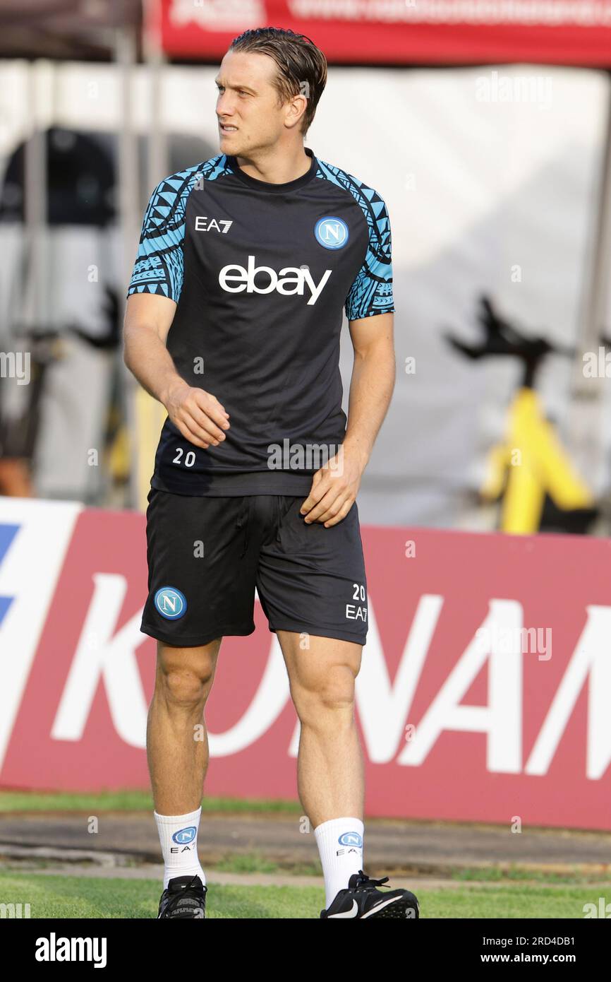 SSC Napoli's Polish midfielder Piotr Zielinski during the fifth day ...