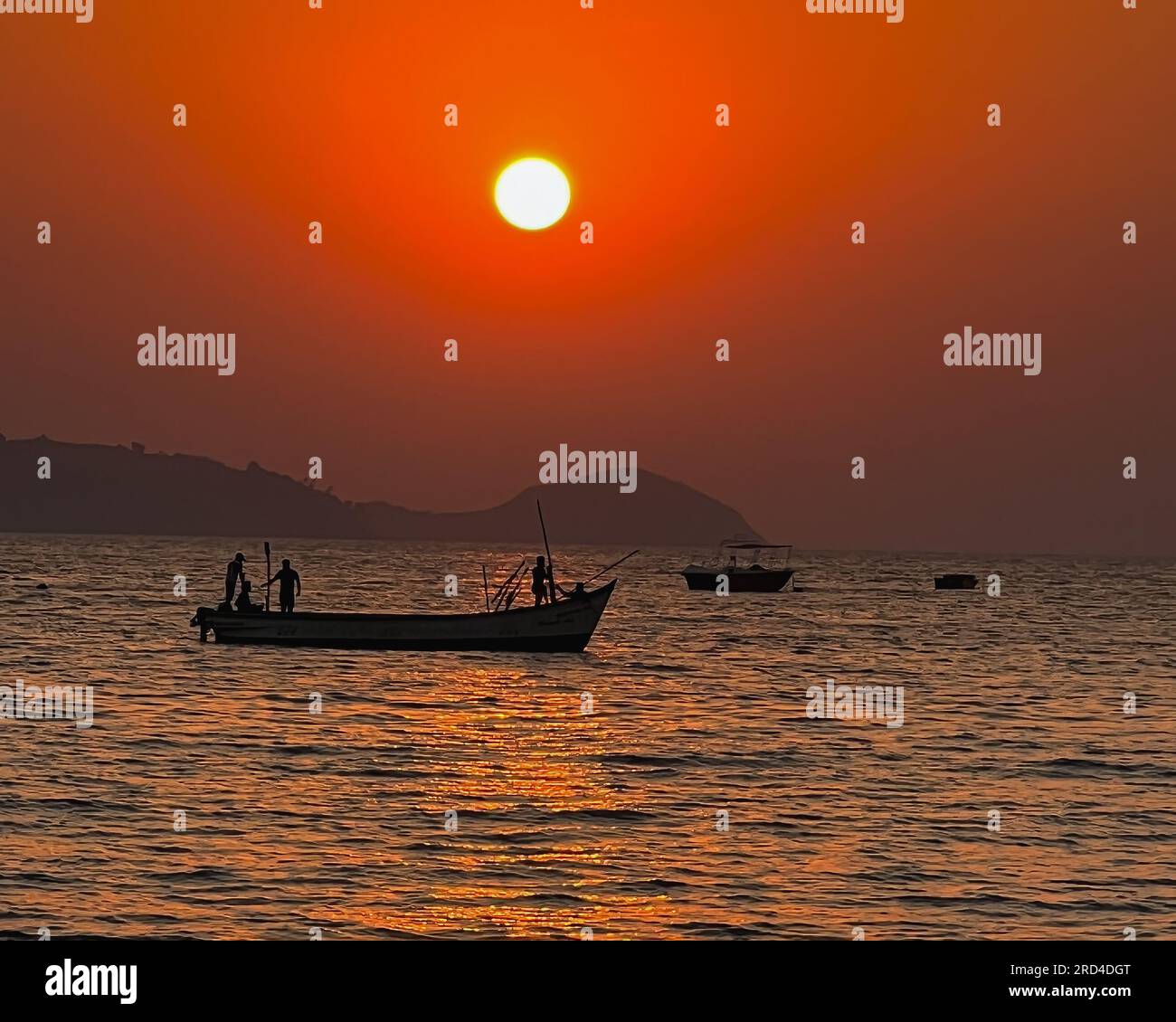 A Sun Set in a sea Stock Photo - Alamy