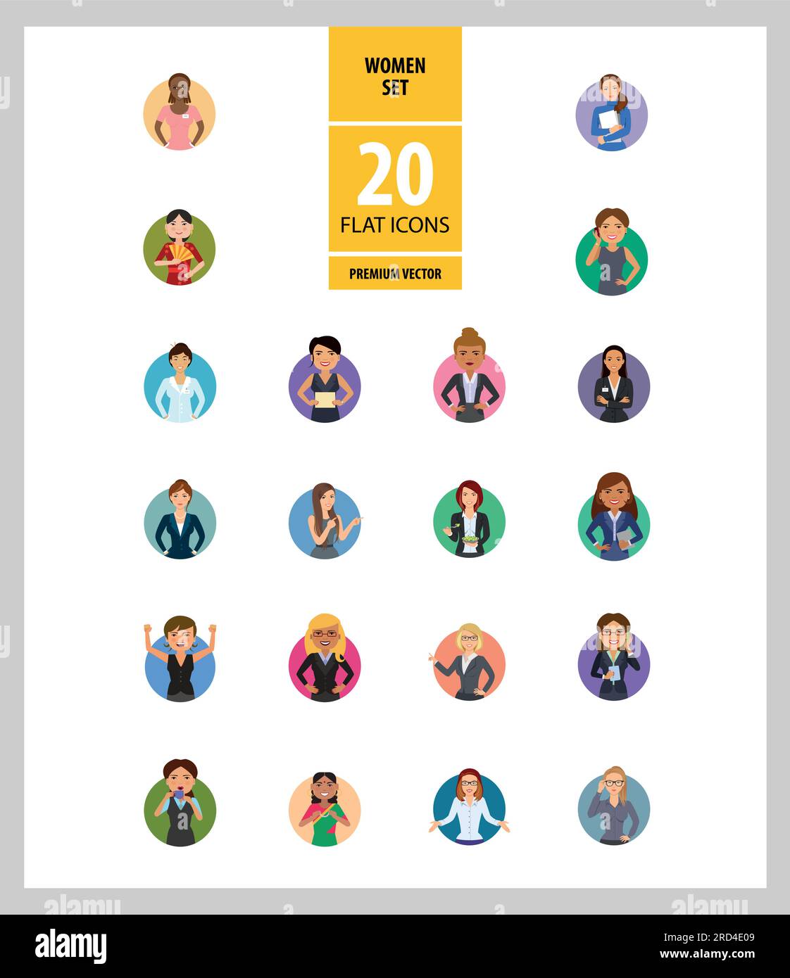 Middle aged asian women Stock Vector Images - Alamy