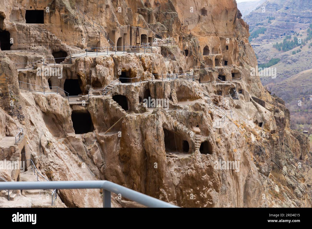 Rock-hewn caves of ancient monastic complex of Vardzia Stock Photo - Alamy