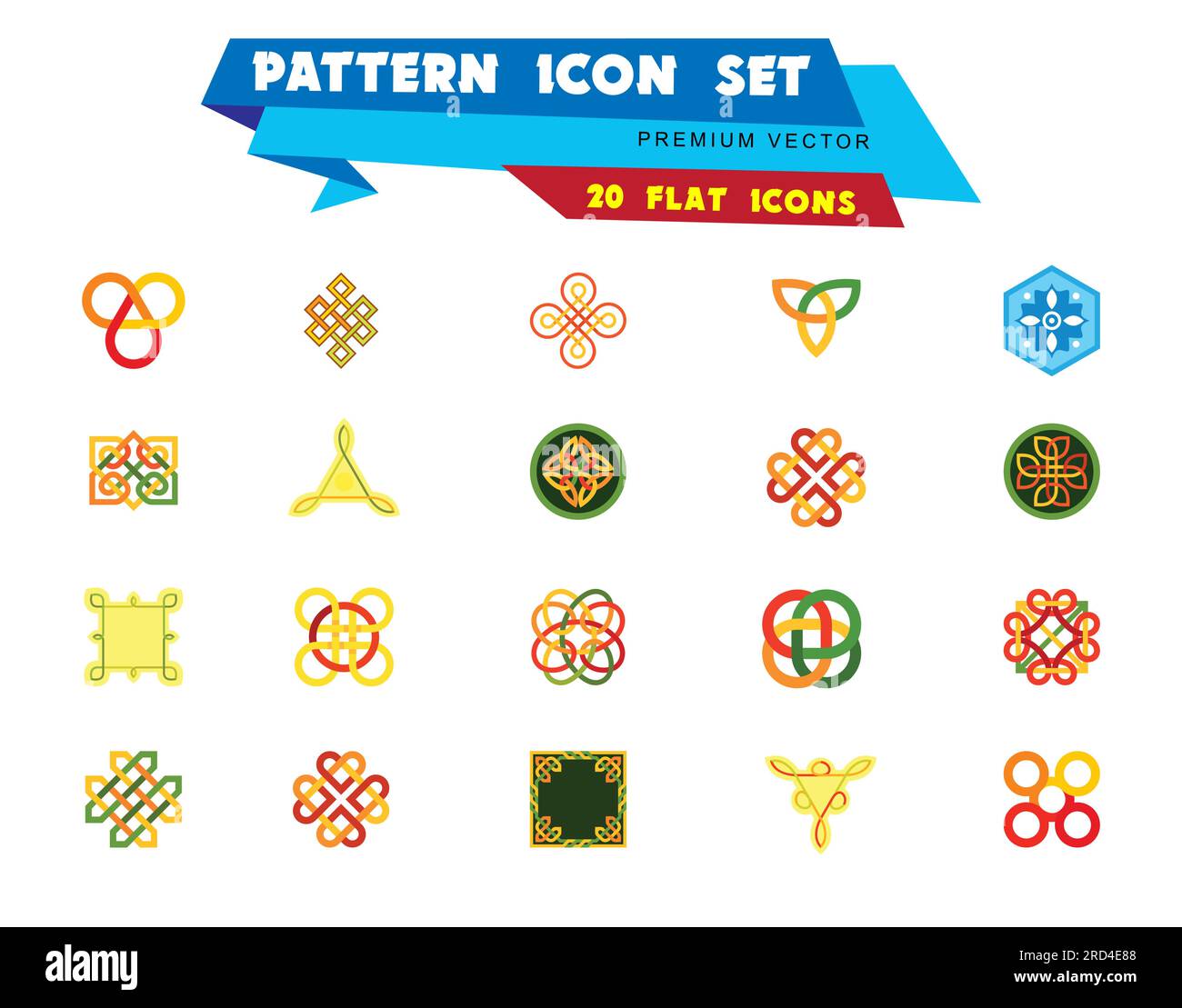 Pattern Icon Set Stock Vector Image & Art - Alamy