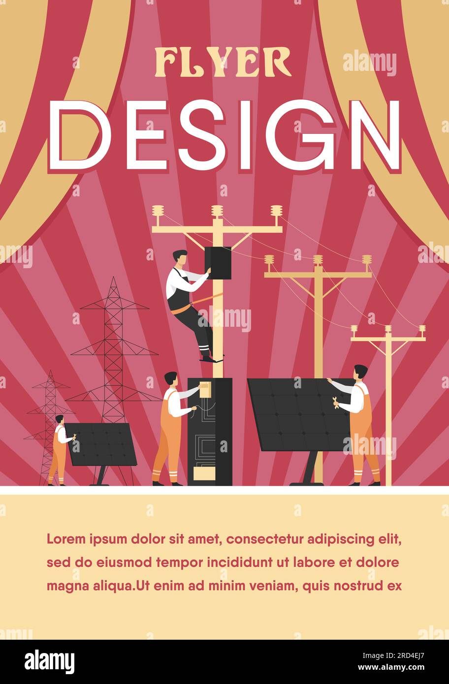 Repair maintenance electric generator Stock Vector Images - Alamy