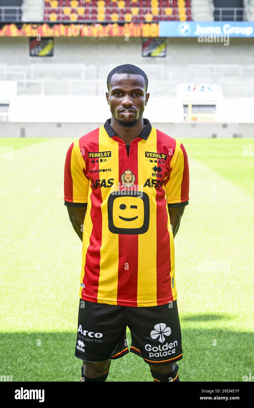 Mechelen, Belgium. 18th July, 2023. Mechelen's Boli Bolingoli poses for ...
