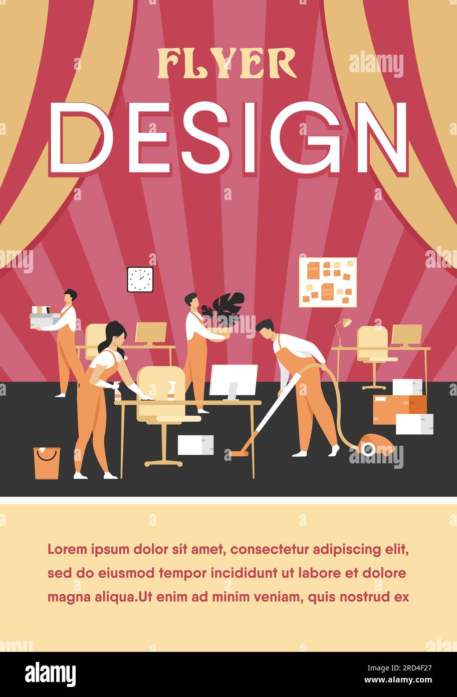 Team professional janitors cleaning Stock Vector Images - Alamy