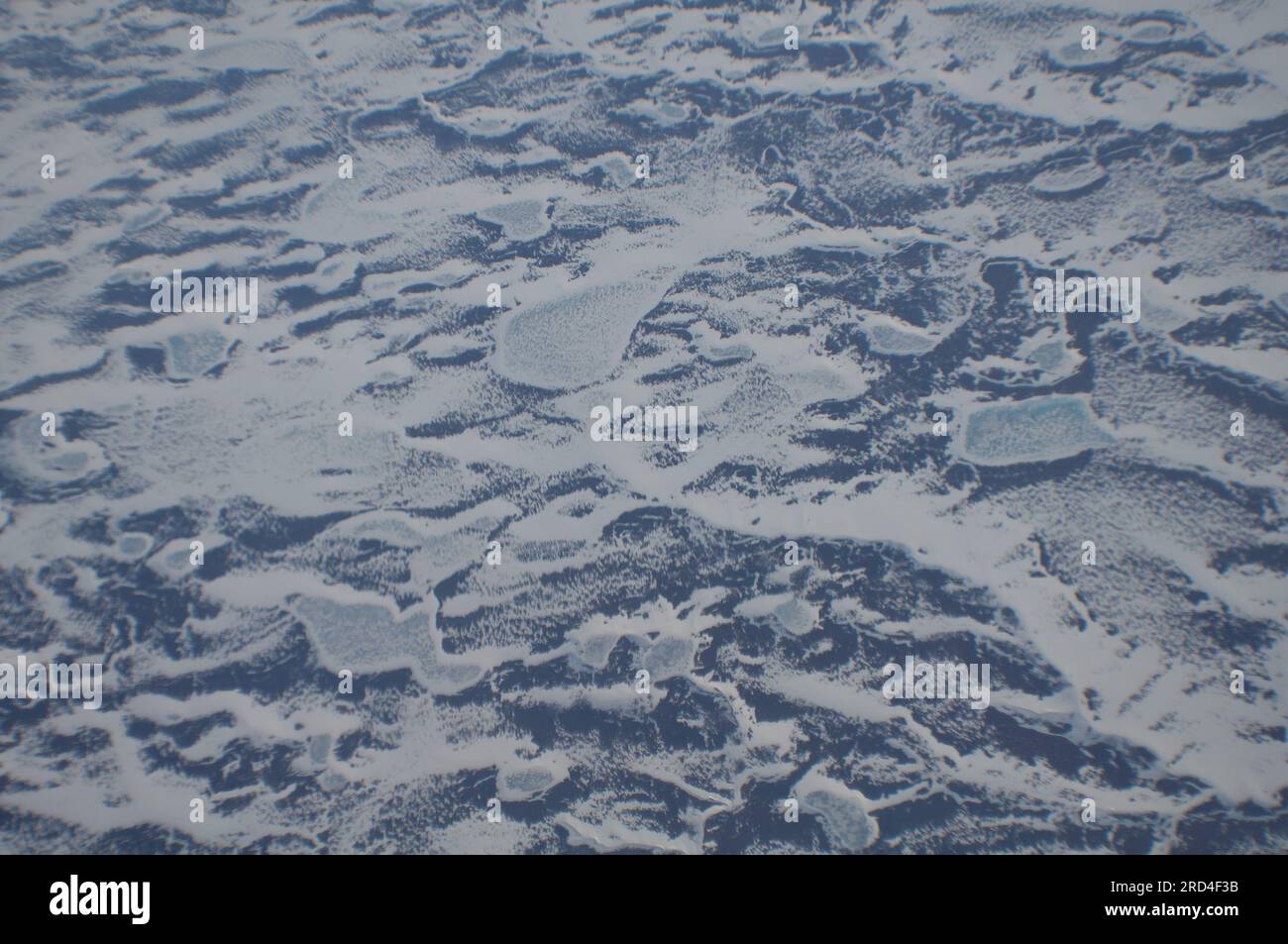 Aerial Snowy Patches and Patterns Stock Photo - Alamy
