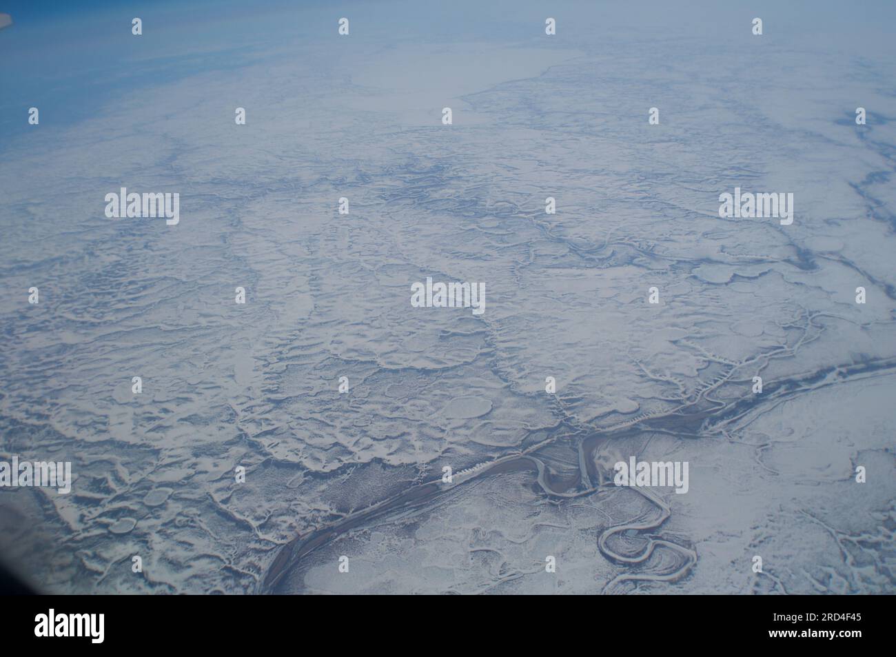 Aerial Frozen Patterns Stock Photo - Alamy
