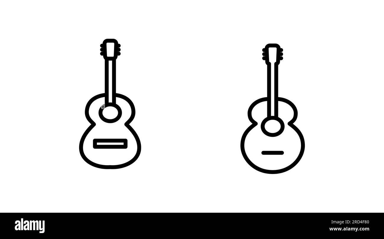 Guitar icon vector. musical instrument sign Stock Vector Image & Art ...