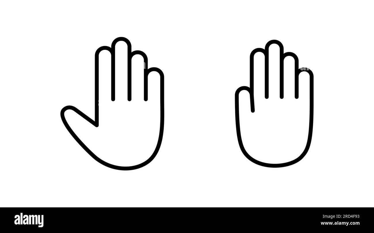 Hand icon vector. hand symbols. palm Stock Vector Image & Art - Alamy