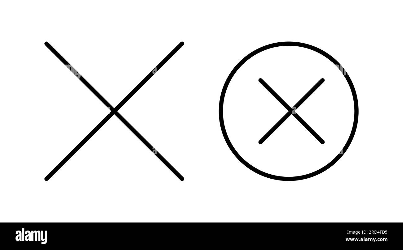 Close vector icon. Delete icon. remove, cancel, exit symbol Stock ...