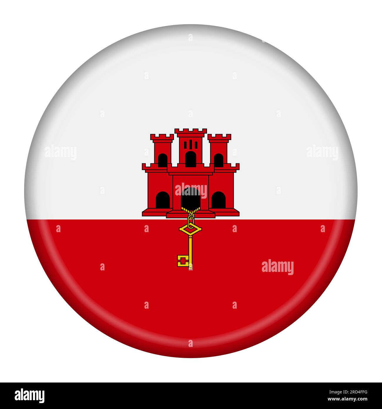 Gibraltar castle flag Cut Out Stock Images & Pictures - Alamy