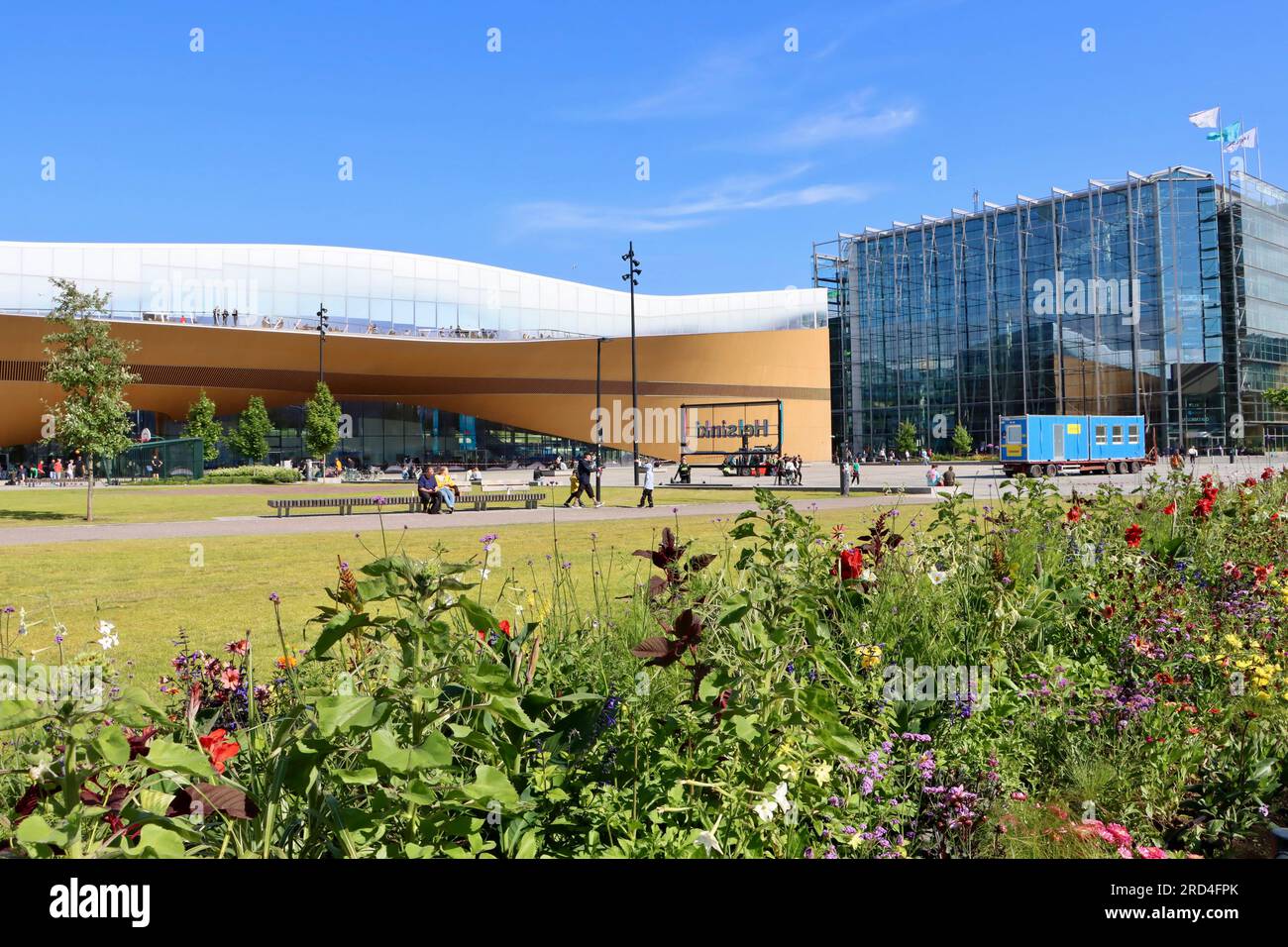 Helsinki Central Library Oodi in central Helsinki, Finland Stock Photo ...