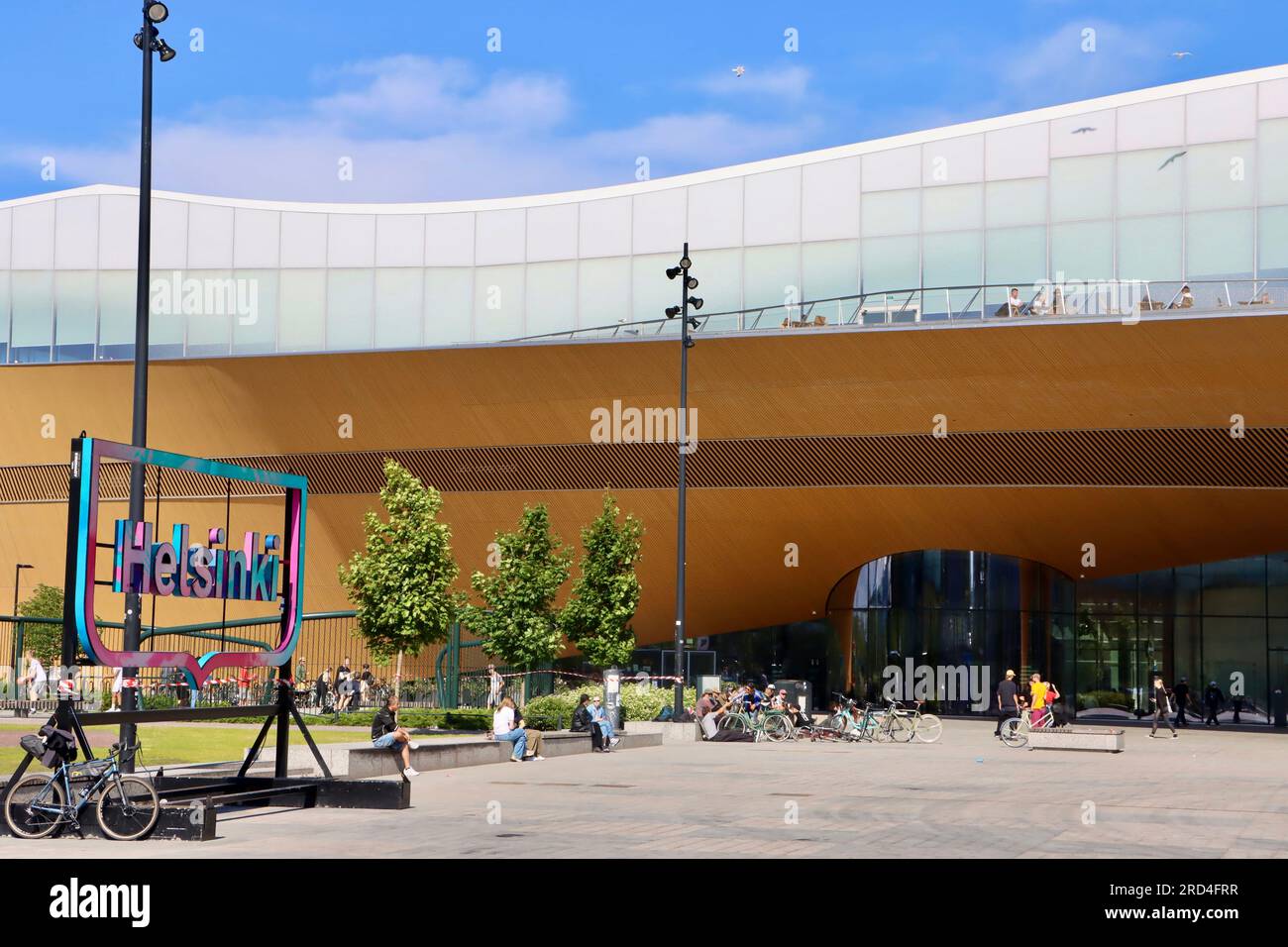 Helsinki Central Library Oodi in central Helsinki, Finland Stock Photo ...