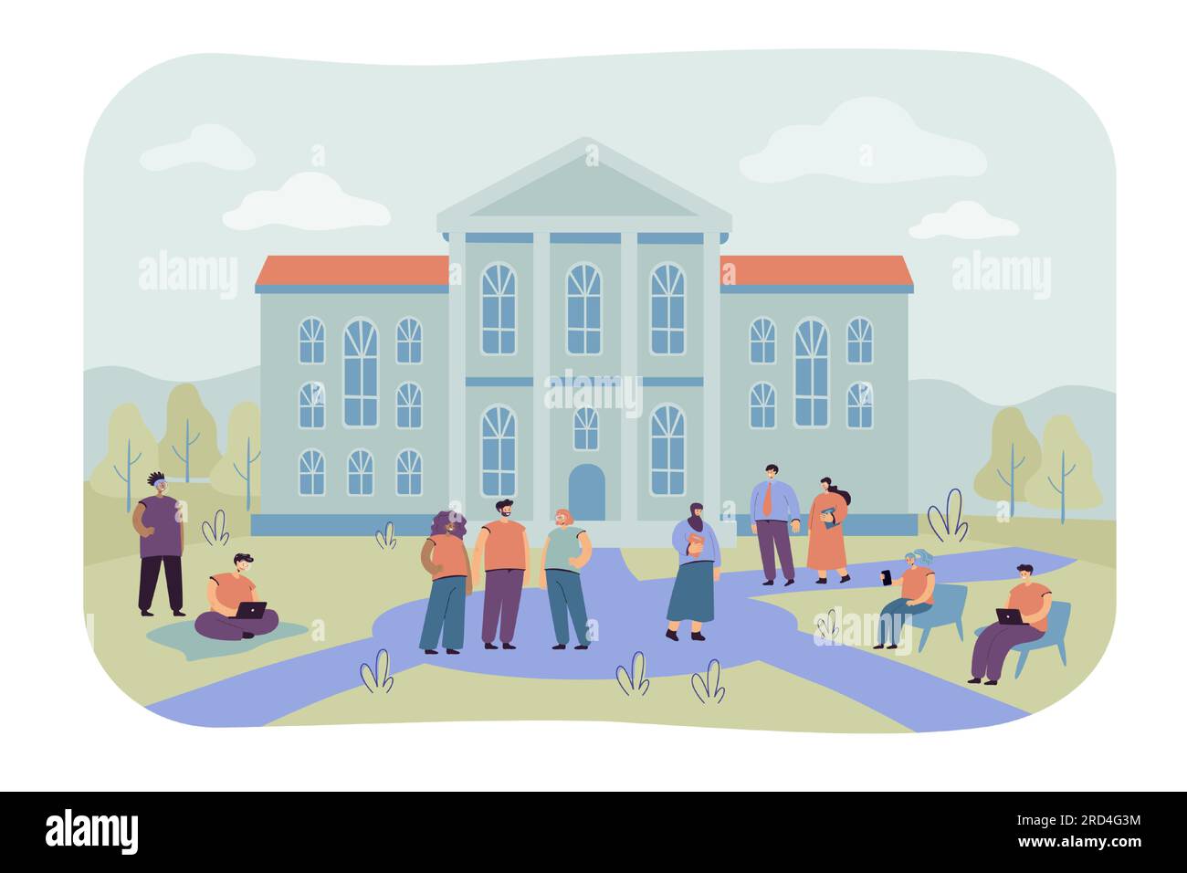 University landscape Cut Out Stock Images & Pictures - Alamy