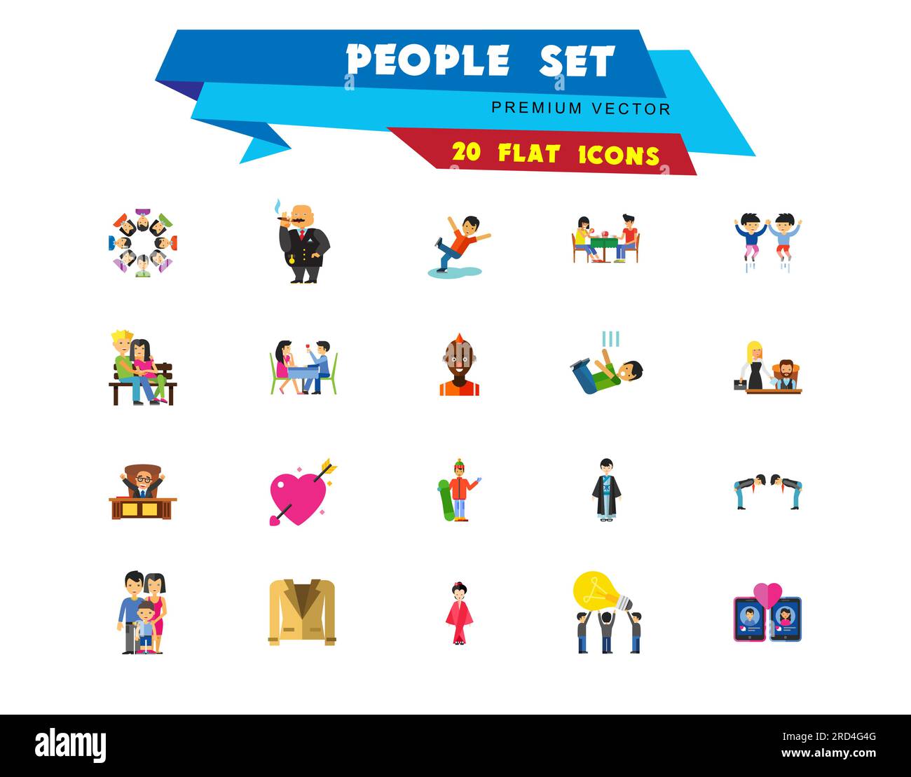 People Icon Set Stock Vector Image & Art - Alamy
