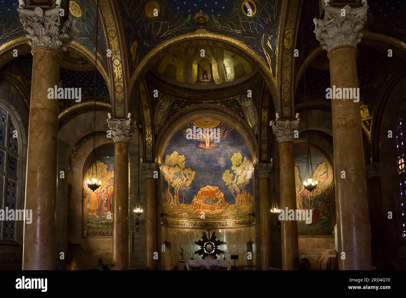 Horizontal view of the Church of all Nations (also Gethsemane Byzantine ...