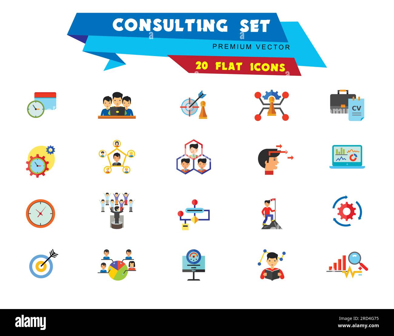 Consulting Icon Set Stock Vector Image & Art - Alamy