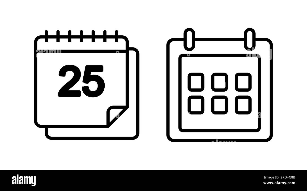 calendar icon vector. Calender symbol Stock Vector Image & Art - Alamy