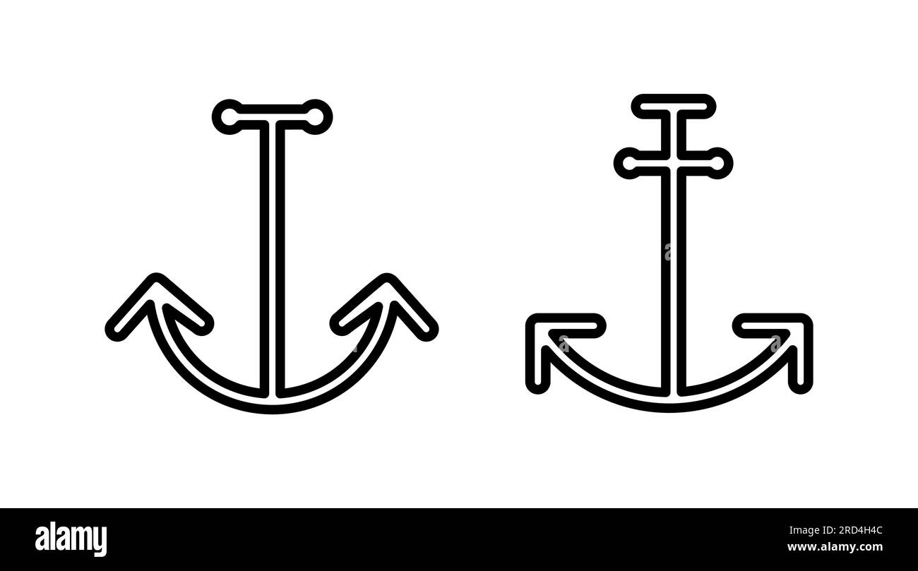 Anchor icon vector. Anchor sign. marine symbol Stock Vector Image & Art ...