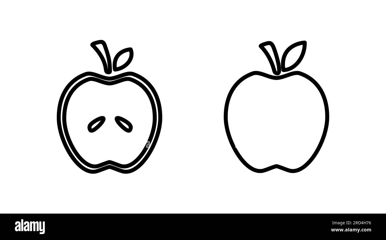 Apple icon vector. apple symbol Stock Vector Image & Art - Alamy