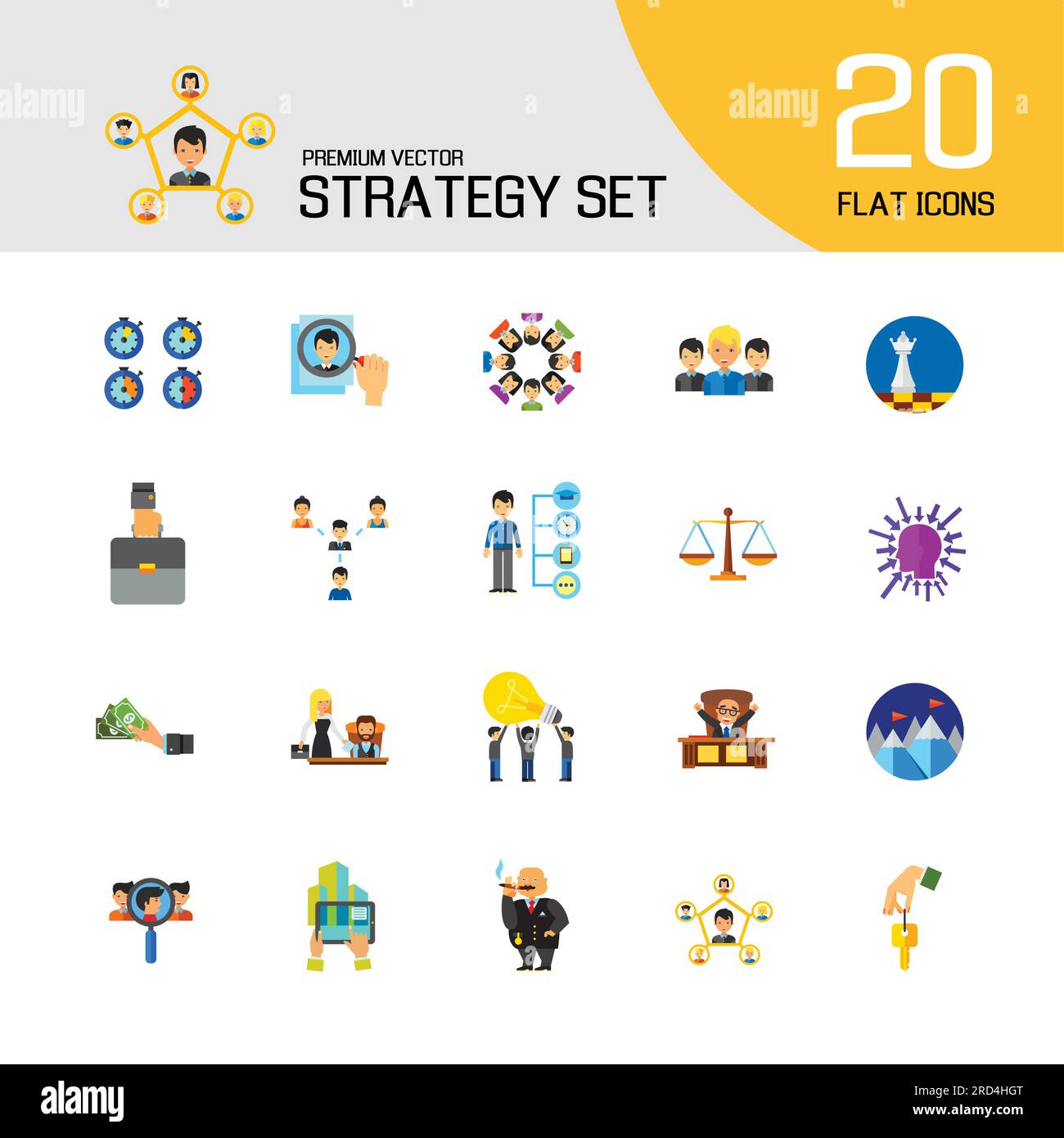 Strategy Icon Set Stock Vector Image & Art - Alamy