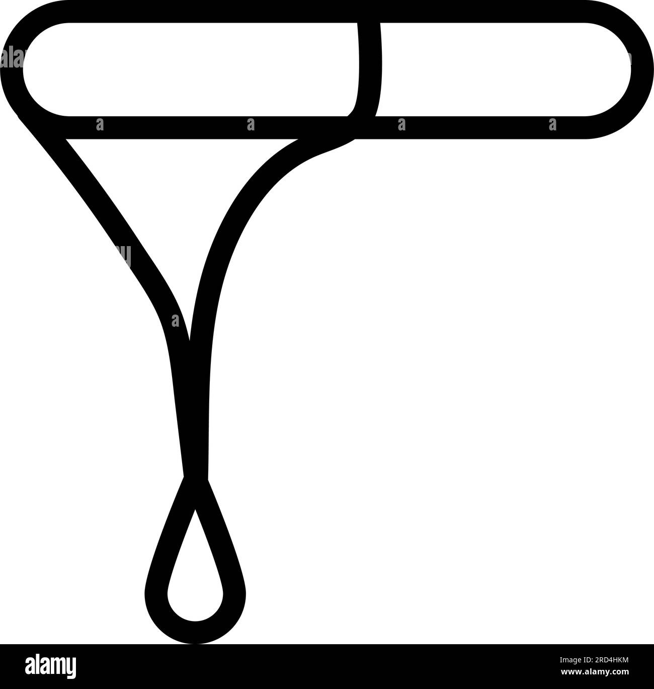 Stick honey wax icon outline vector. Candle hair. Isolated line sign ...