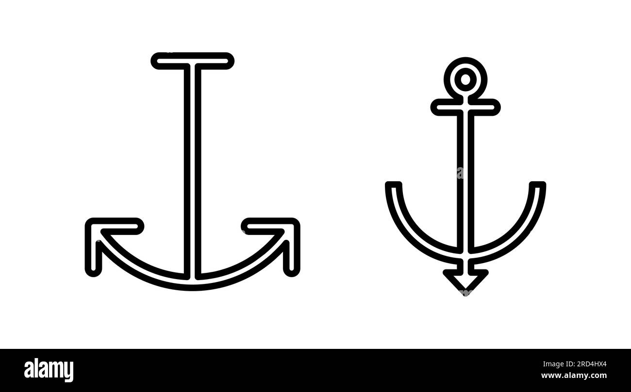 Anchor icon vector. Anchor sign. marine symbol Stock Vector Image & Art ...