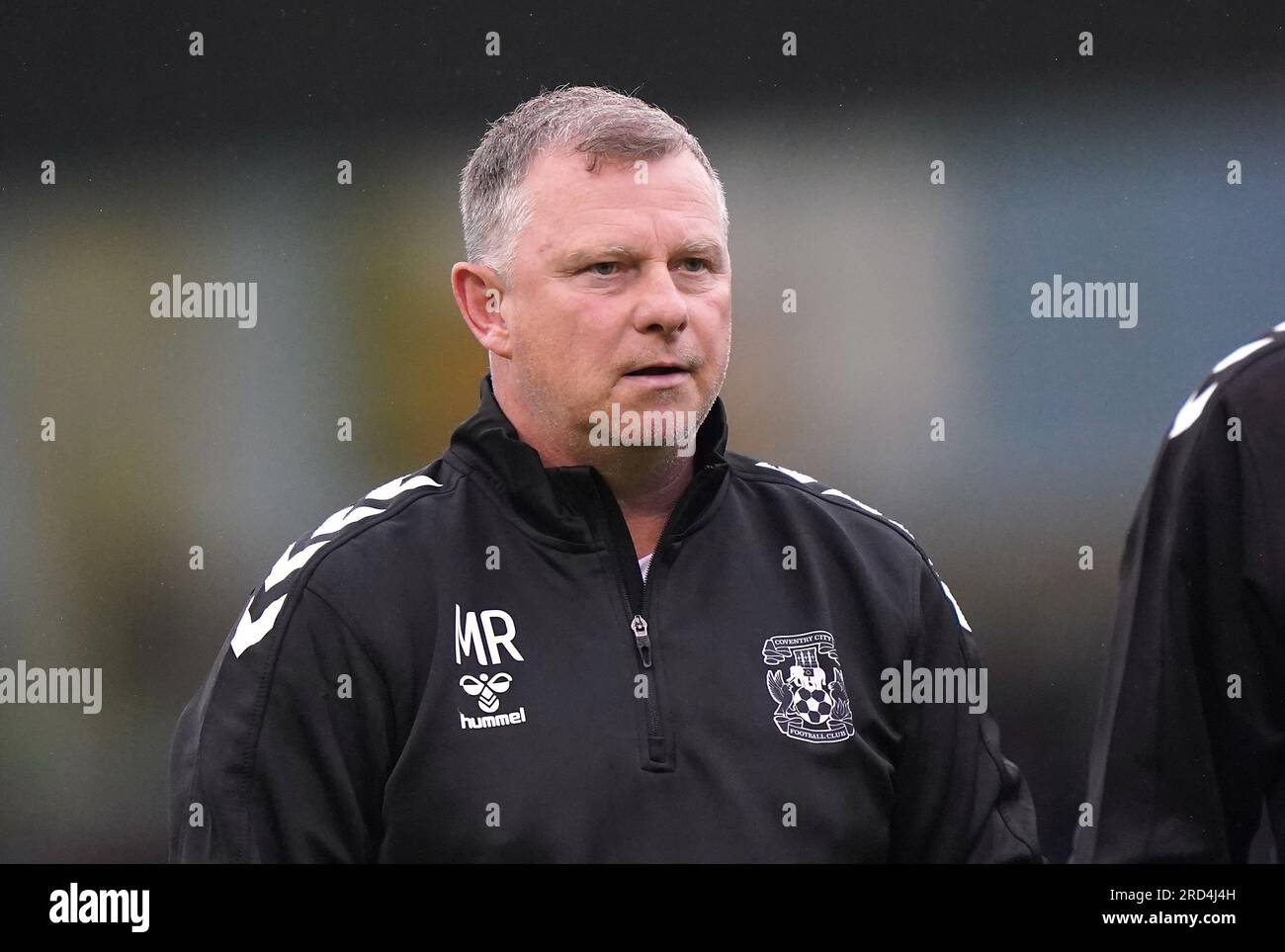 Coventry City manager Mark Robins during the pre-season friendly match ...