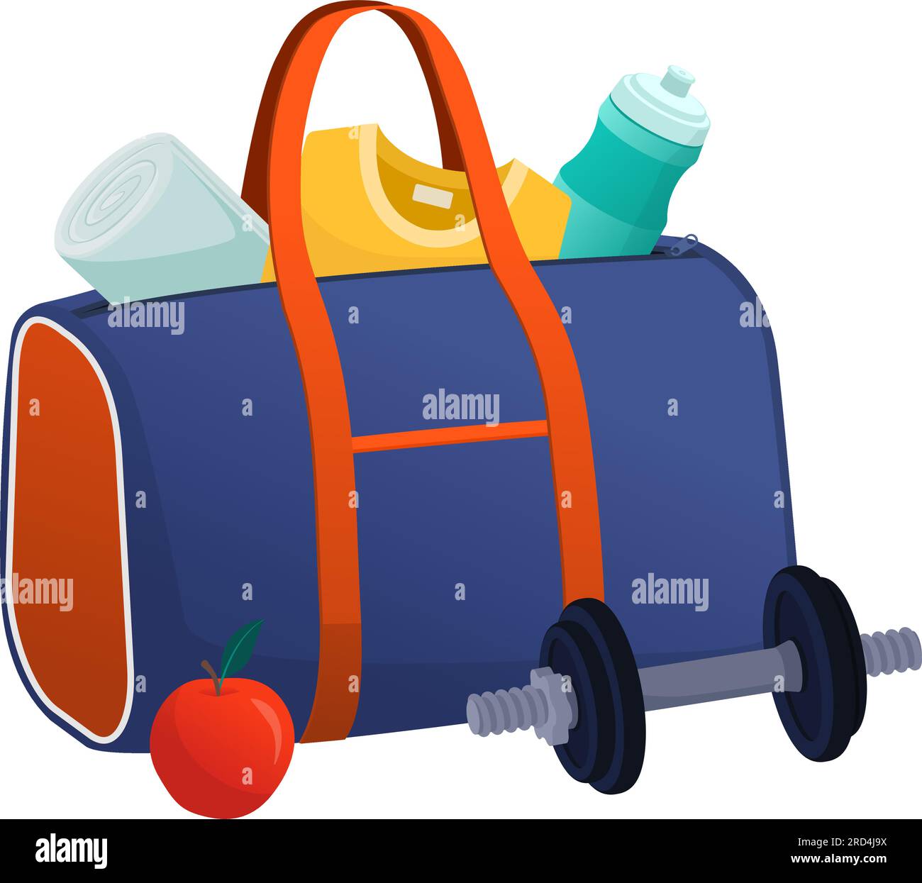 Gym bag cut out Stock Vector Images - Alamy