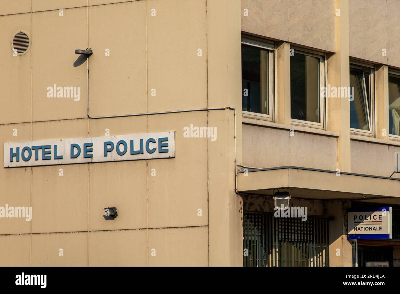Annecy , France - 07 10 2023 : hotel de police nationale logo and text ...