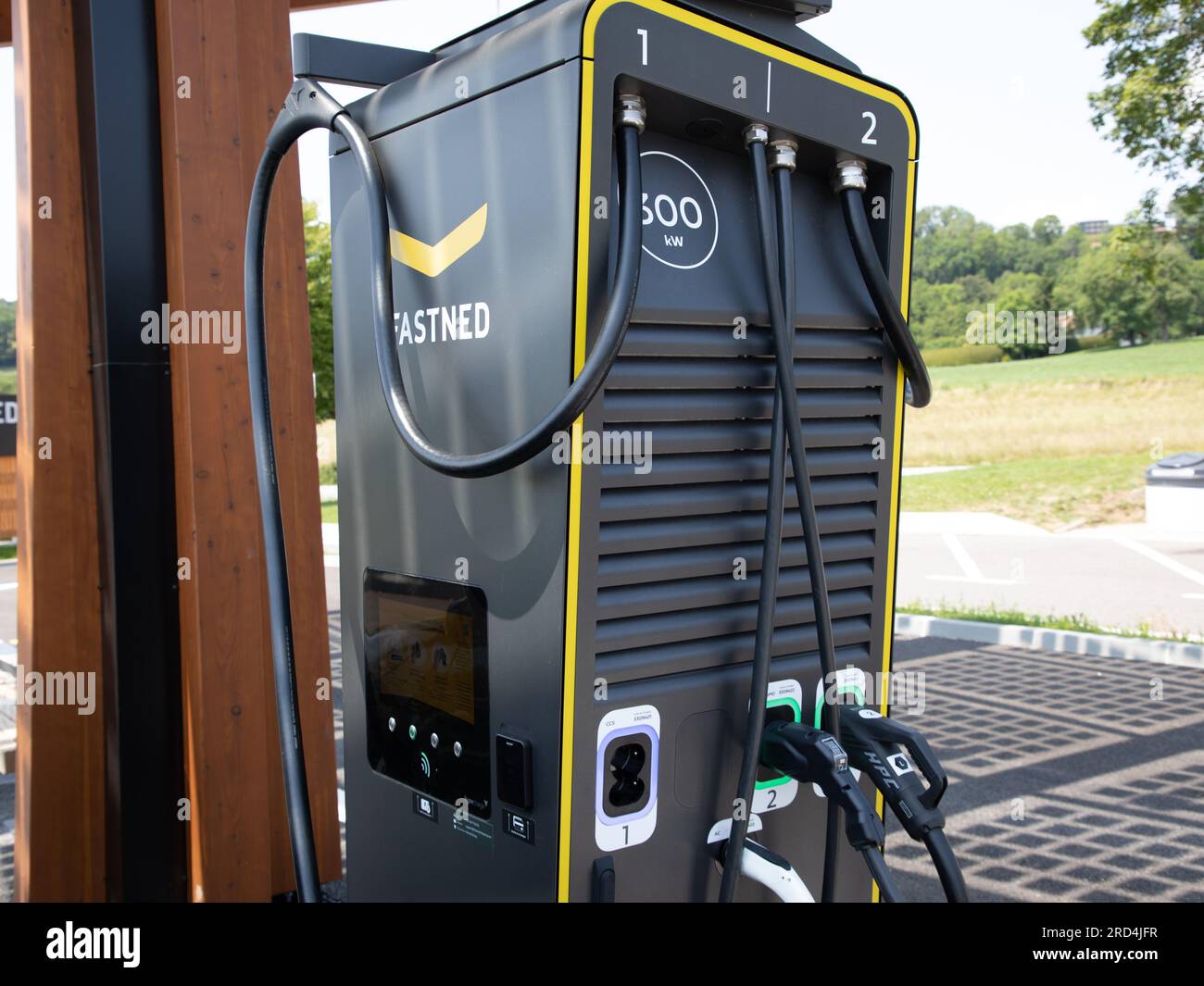 Bordeaux , France - 07 01 2023 : Fastned logo brand and text sign Dutch ...