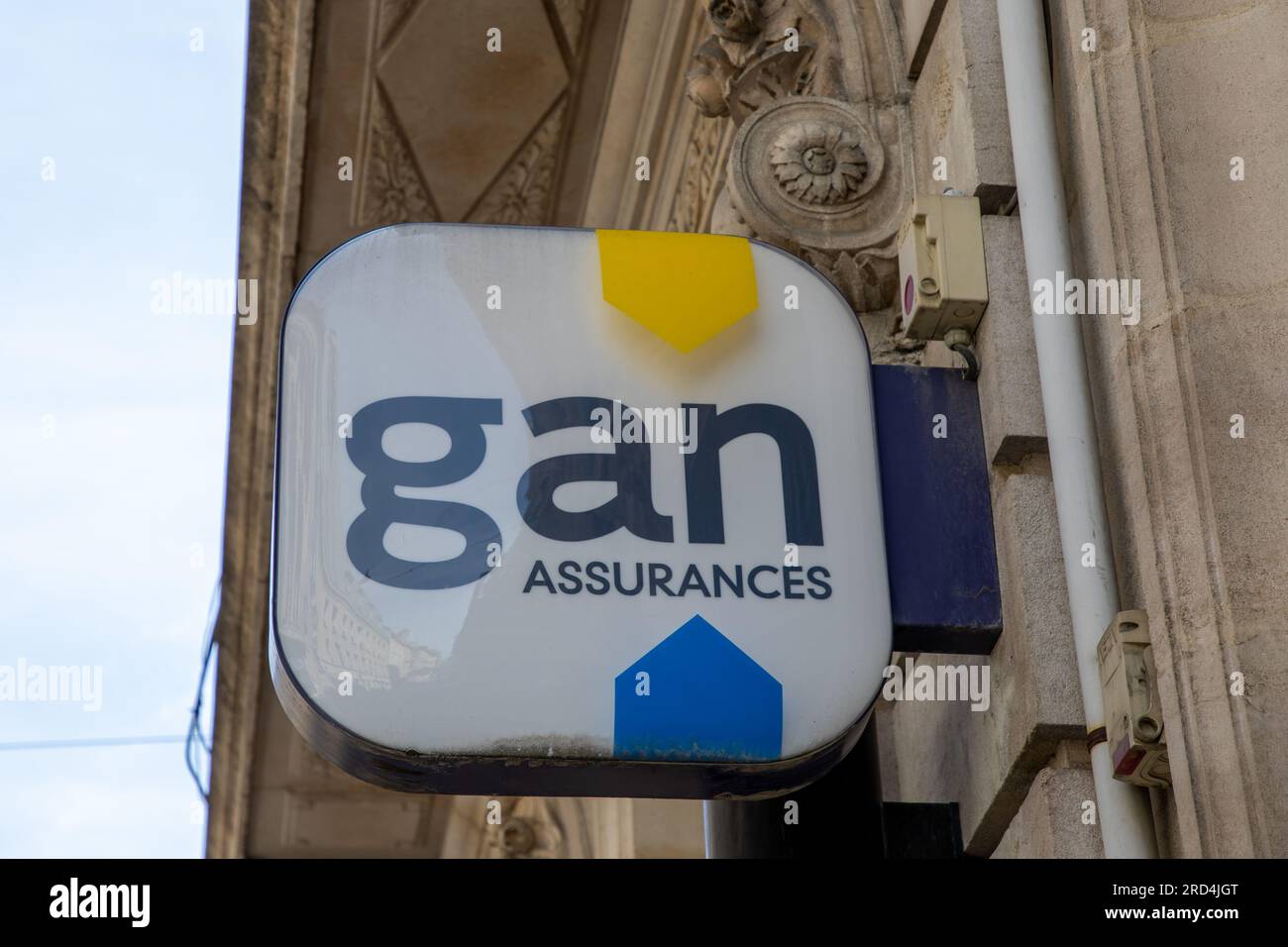 Bordeaux , Aquitaine France - 07 15 2023 : Gan assurances sign brand ...