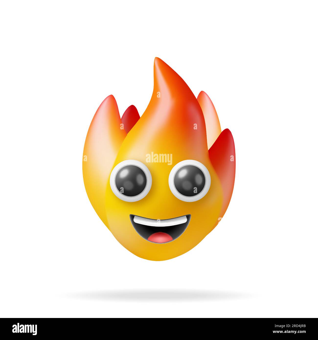 3d Fire Smile Flame Icon Stock Vector Image & Art - Alamy