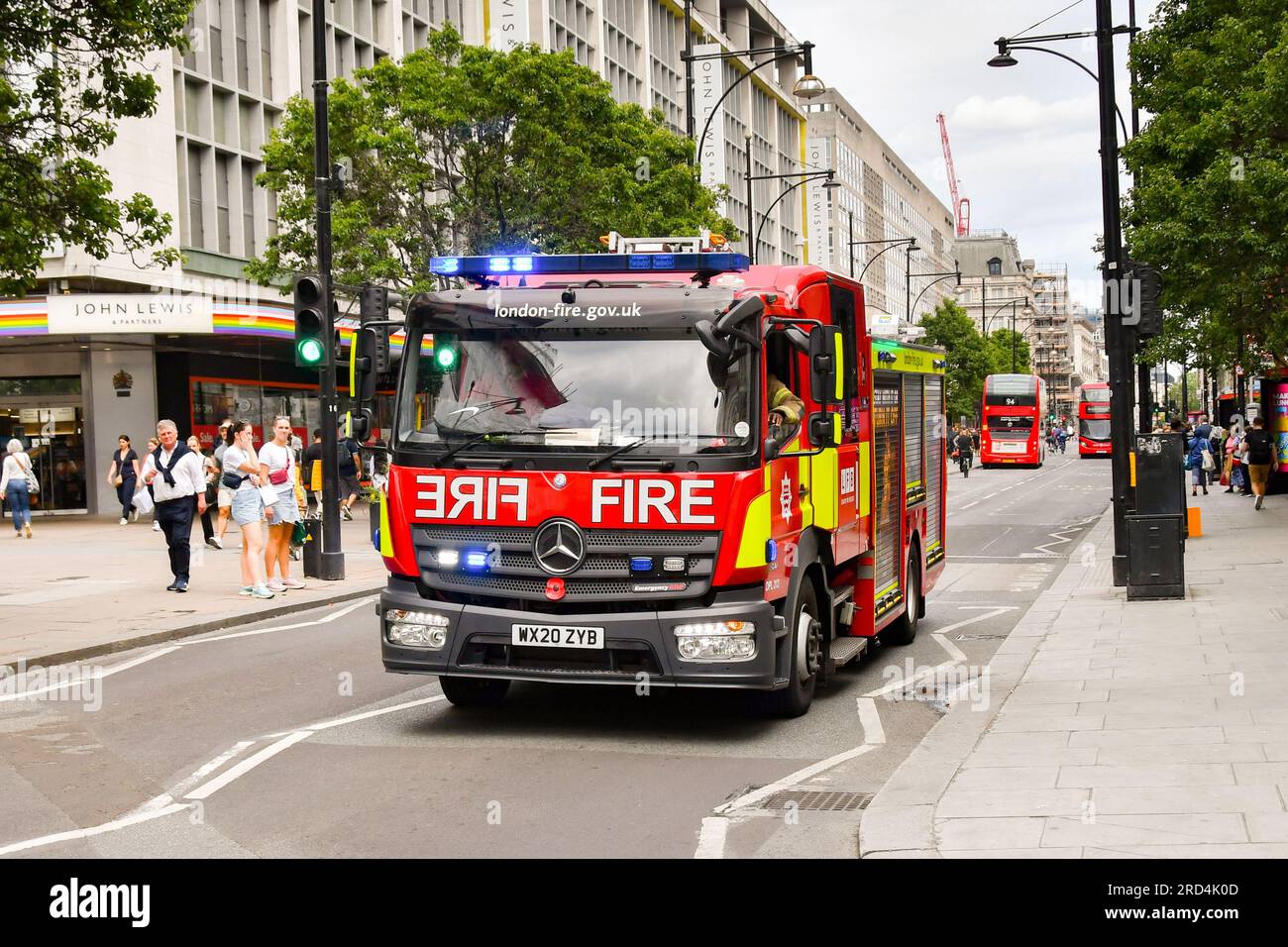 London, England, Uk - 27 June 2023: Fire engine of the London Fire ...