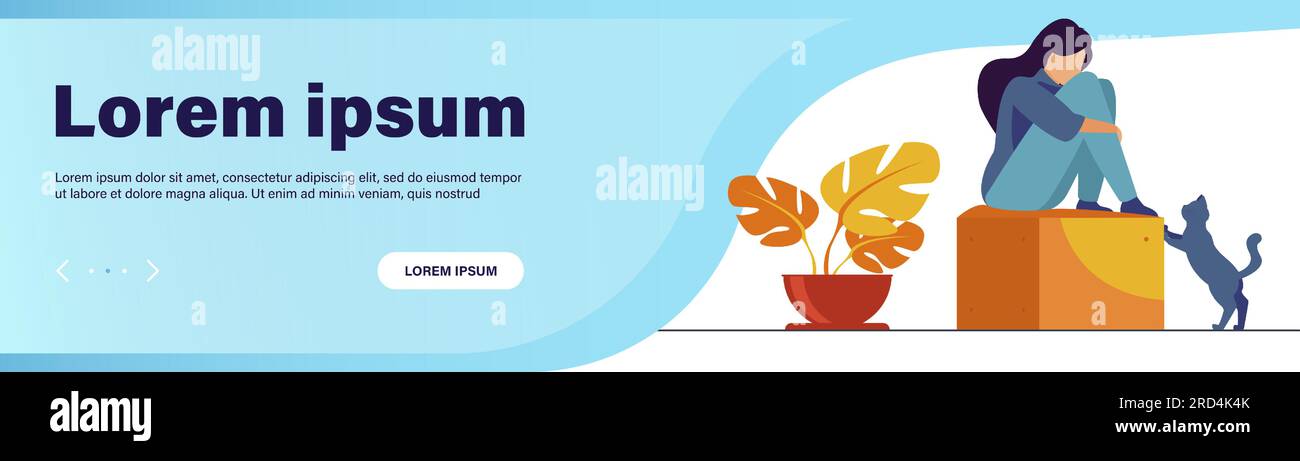 Girl pet sad alone hi-res stock photography and images - Alamy