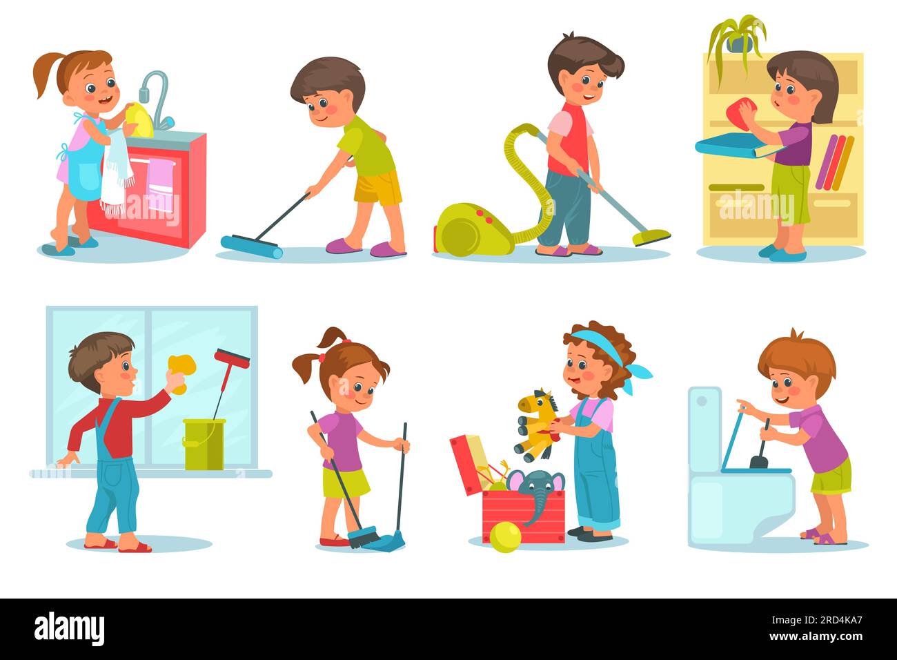 Children chores home Stock Vector Images - Alamy