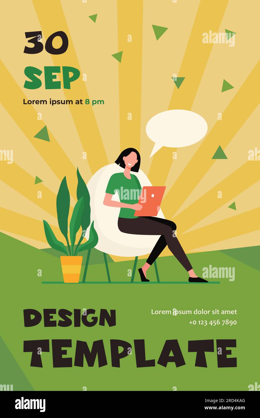 Young female using modern tablet Stock Vector Images - Alamy