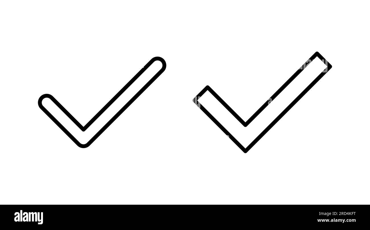 check icon vector. check mark icon. check list button icon Stock Vector Image & Art - Alamy