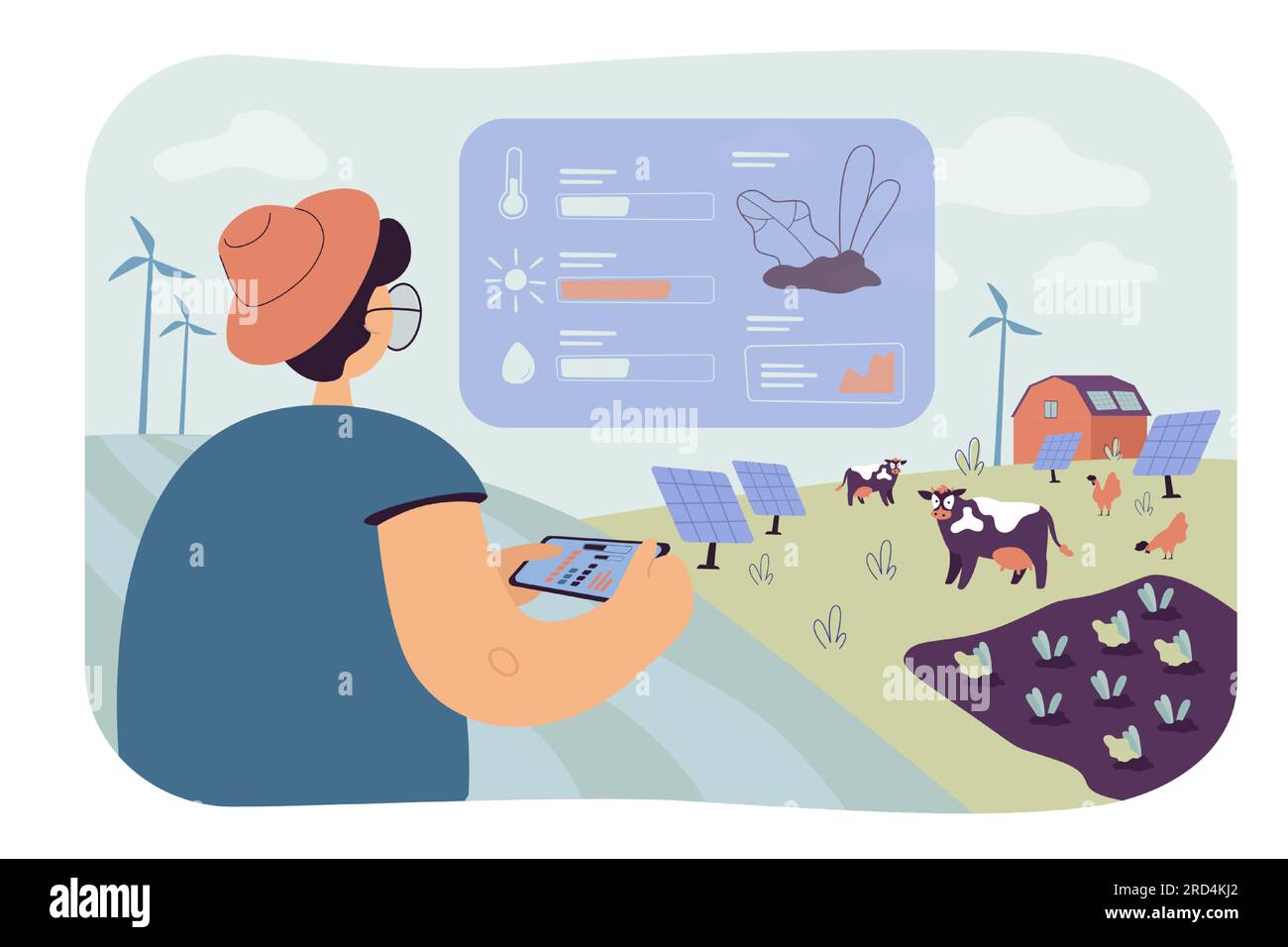 Farming farm cartoon character Stock Vector Images - Alamy