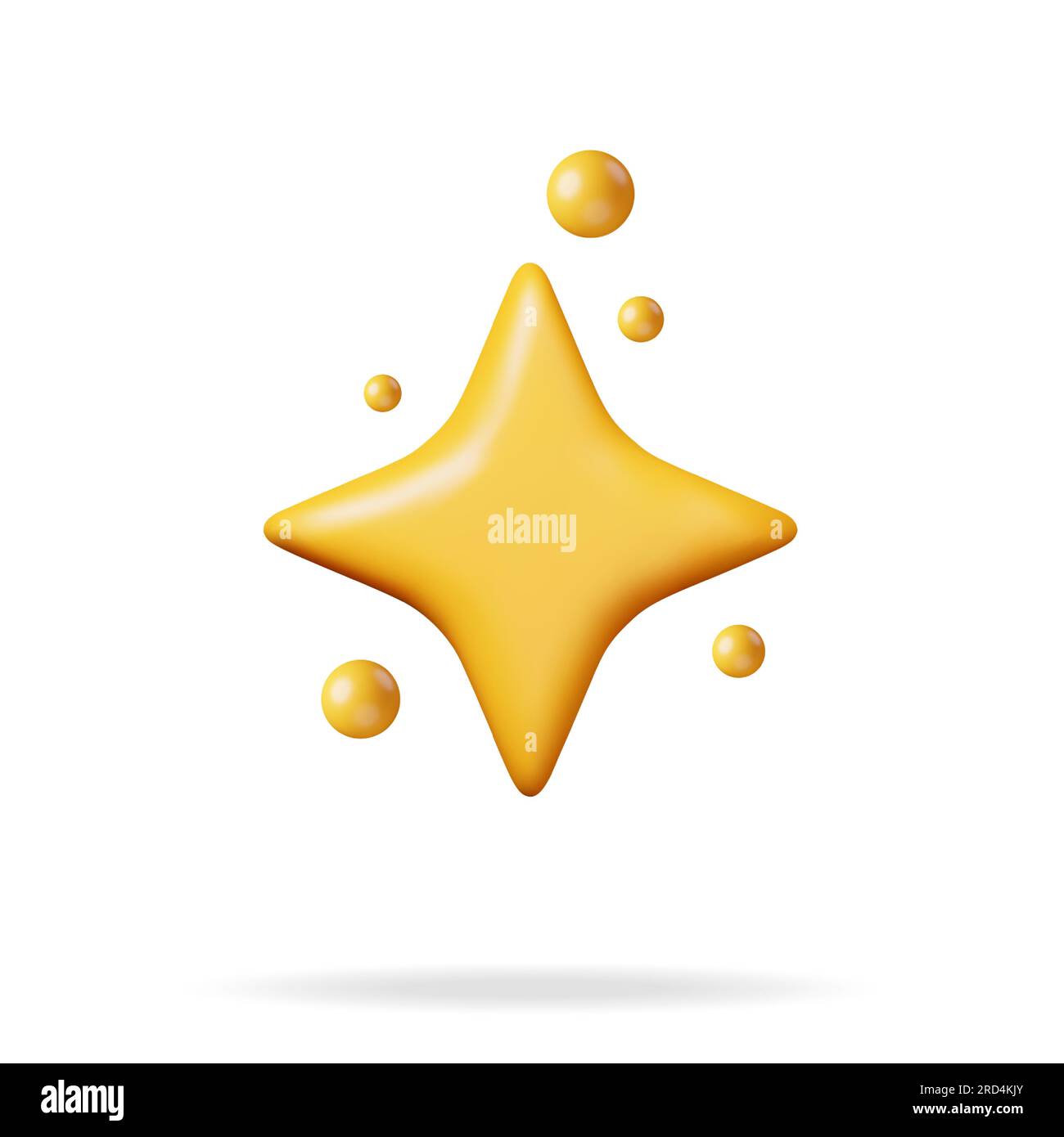 3D Glossy Shining Yellow Star Isolated Stock Vector Image & Art - Alamy