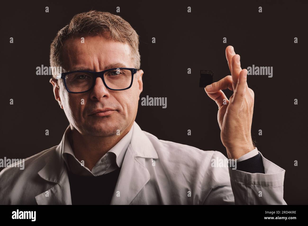 Man clutching computer hi-res stock photography and images - Alamy
