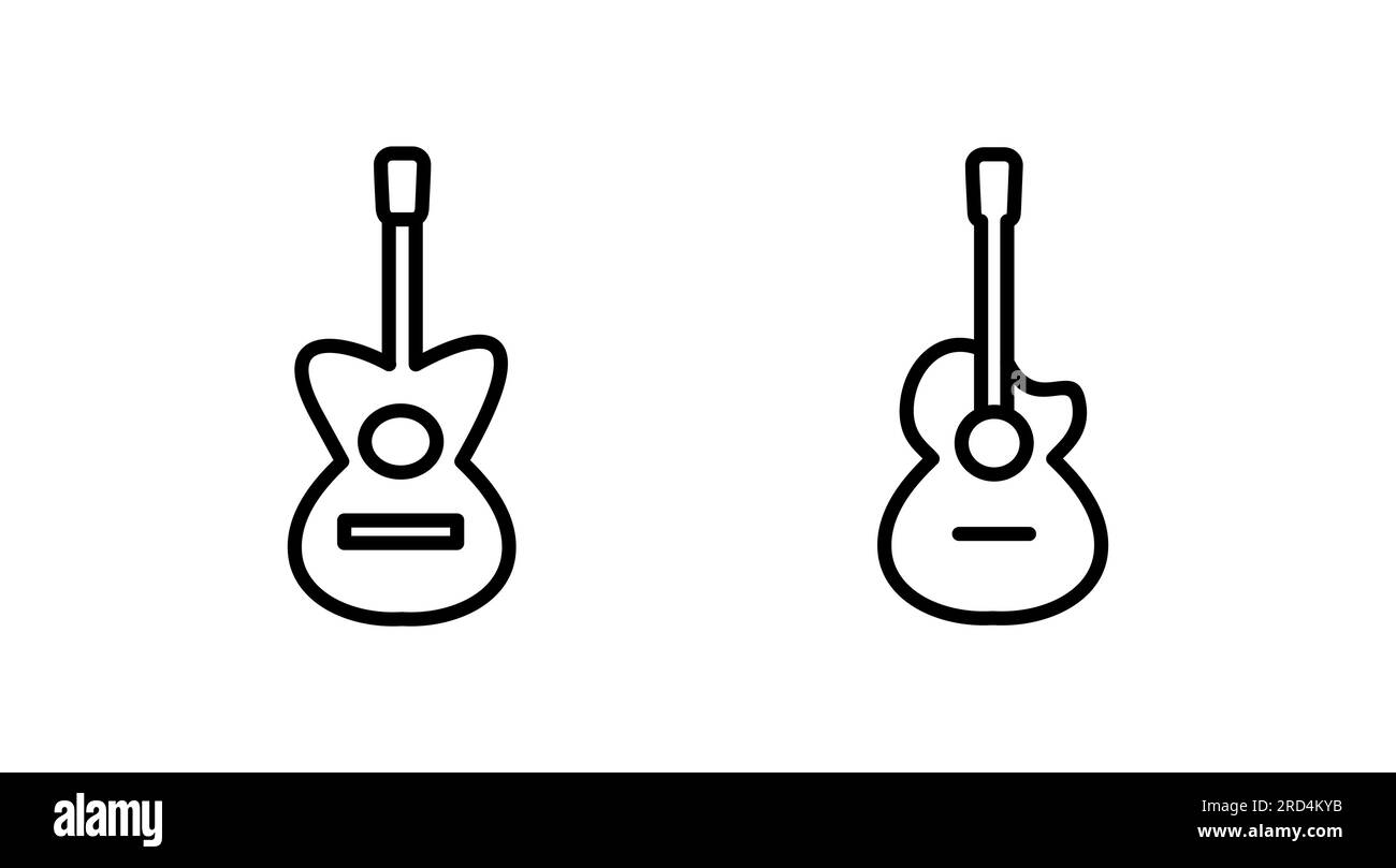 Guitar icon vector. musical instrument sign Stock Vector Image & Art ...