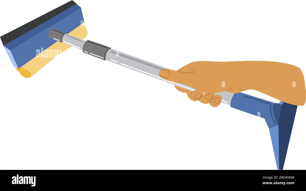 People hands doing house cleaning routine close up vector illustration ...