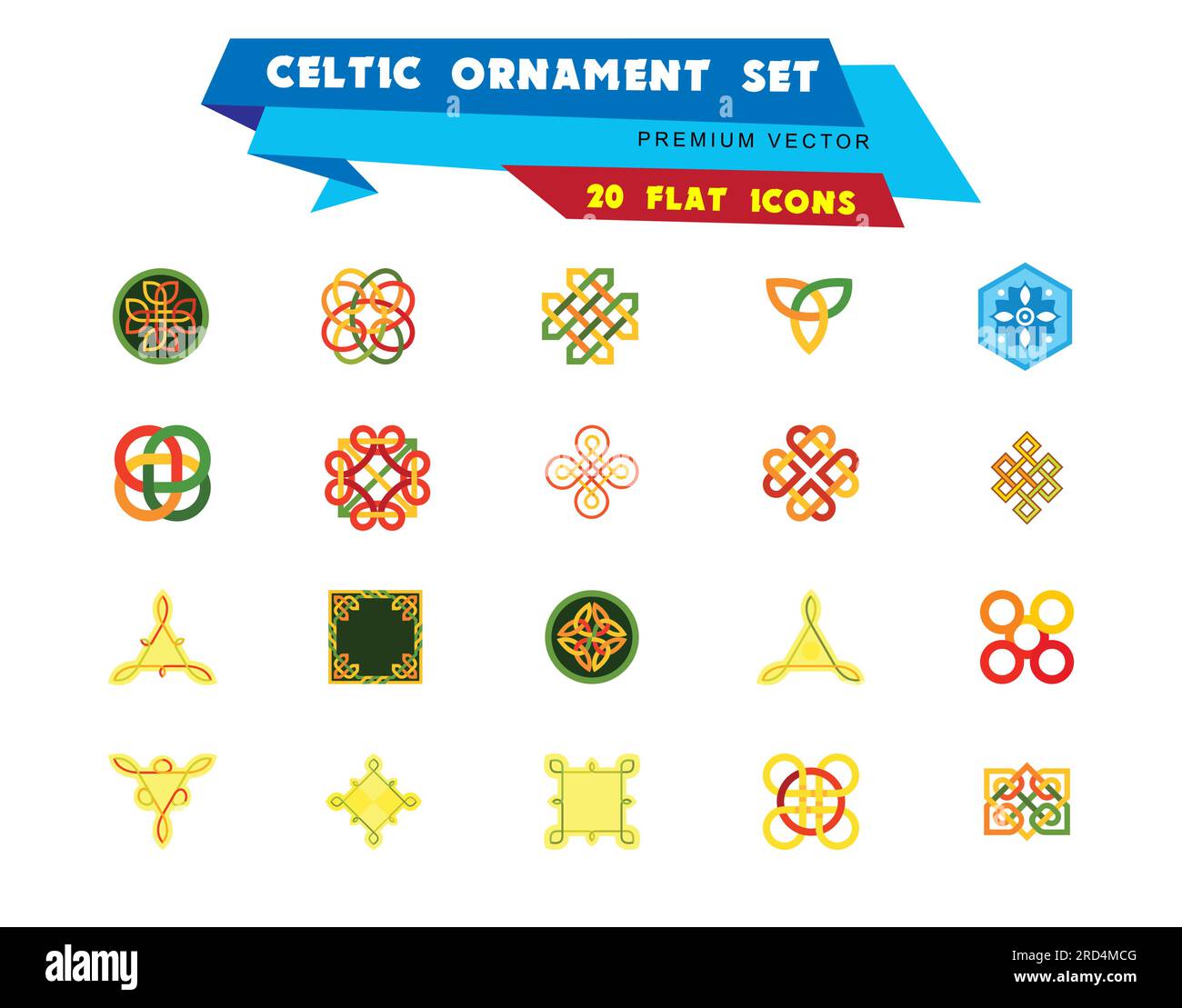 Celtic Ornament Icon Set Stock Vector Image & Art - Alamy