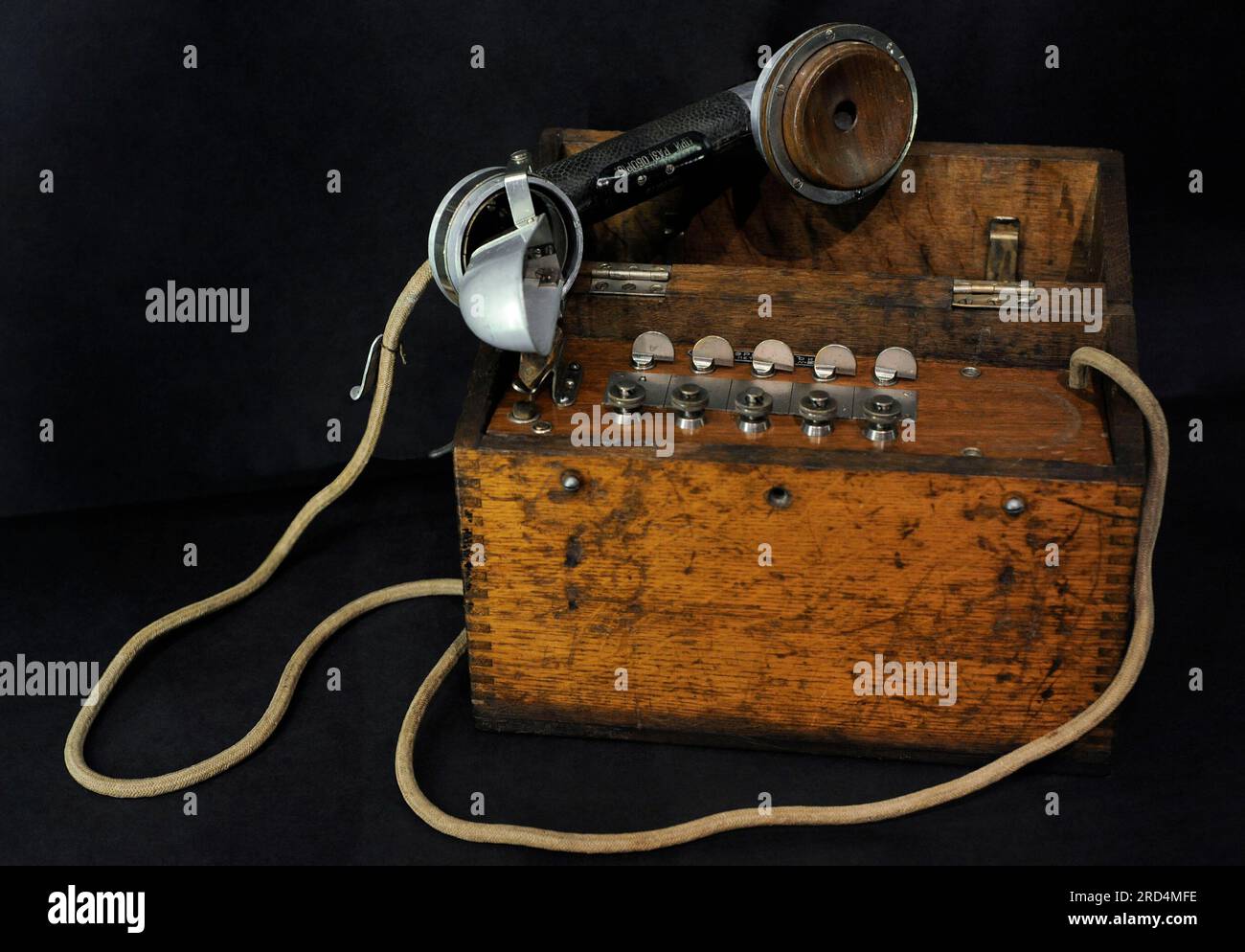 First World War (1914-1918). Latvia. Field telephone used by Latvian ...