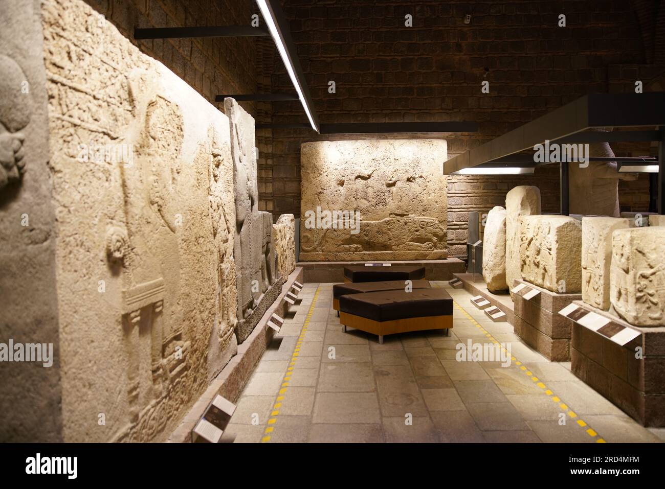 Old Carving in Museum of Anatolian Civilizations in Ankara, Turkiye ...